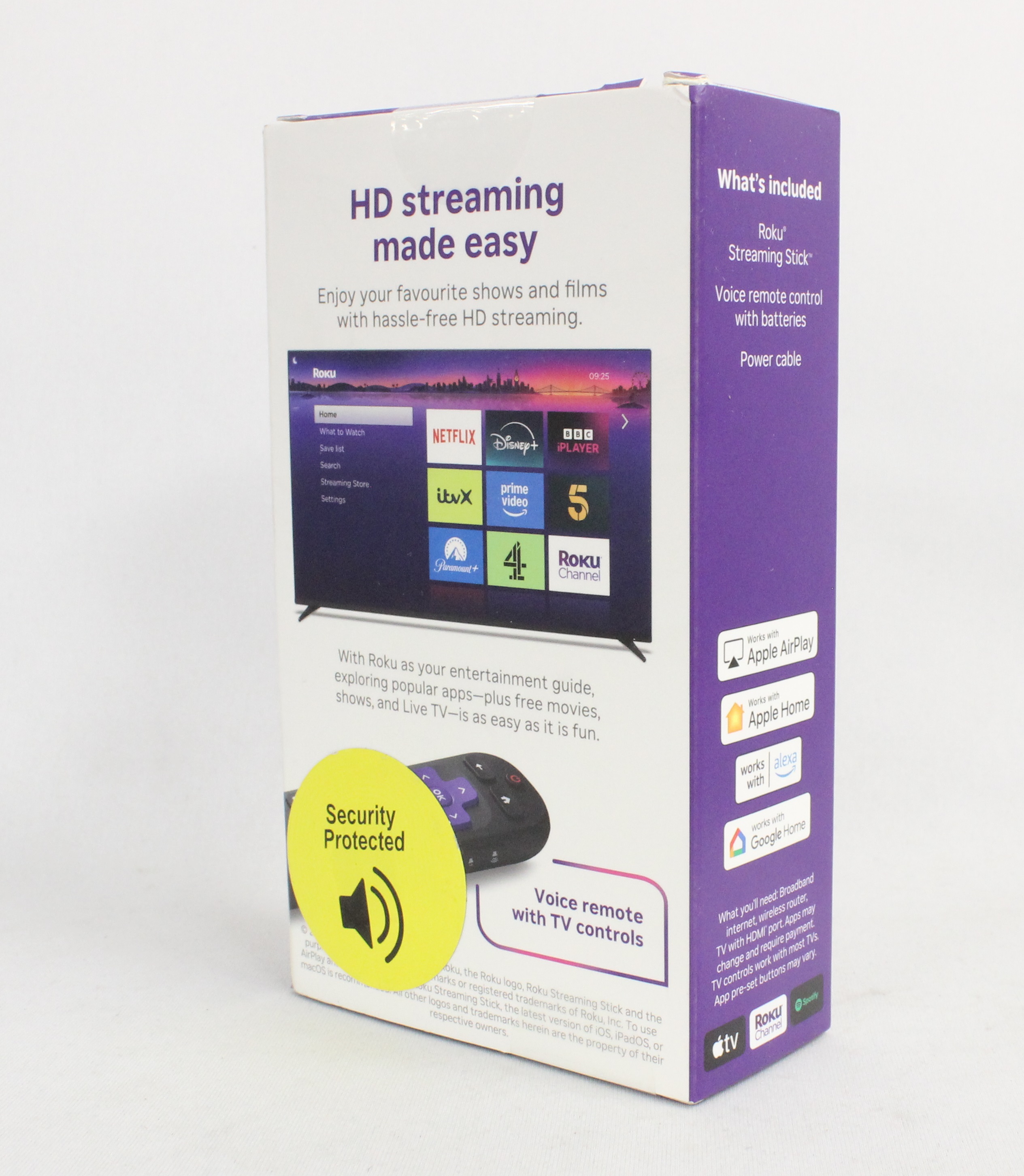 New Roku HD Streaming Stick HDMI WIFI Voice Remote Control - Black ...